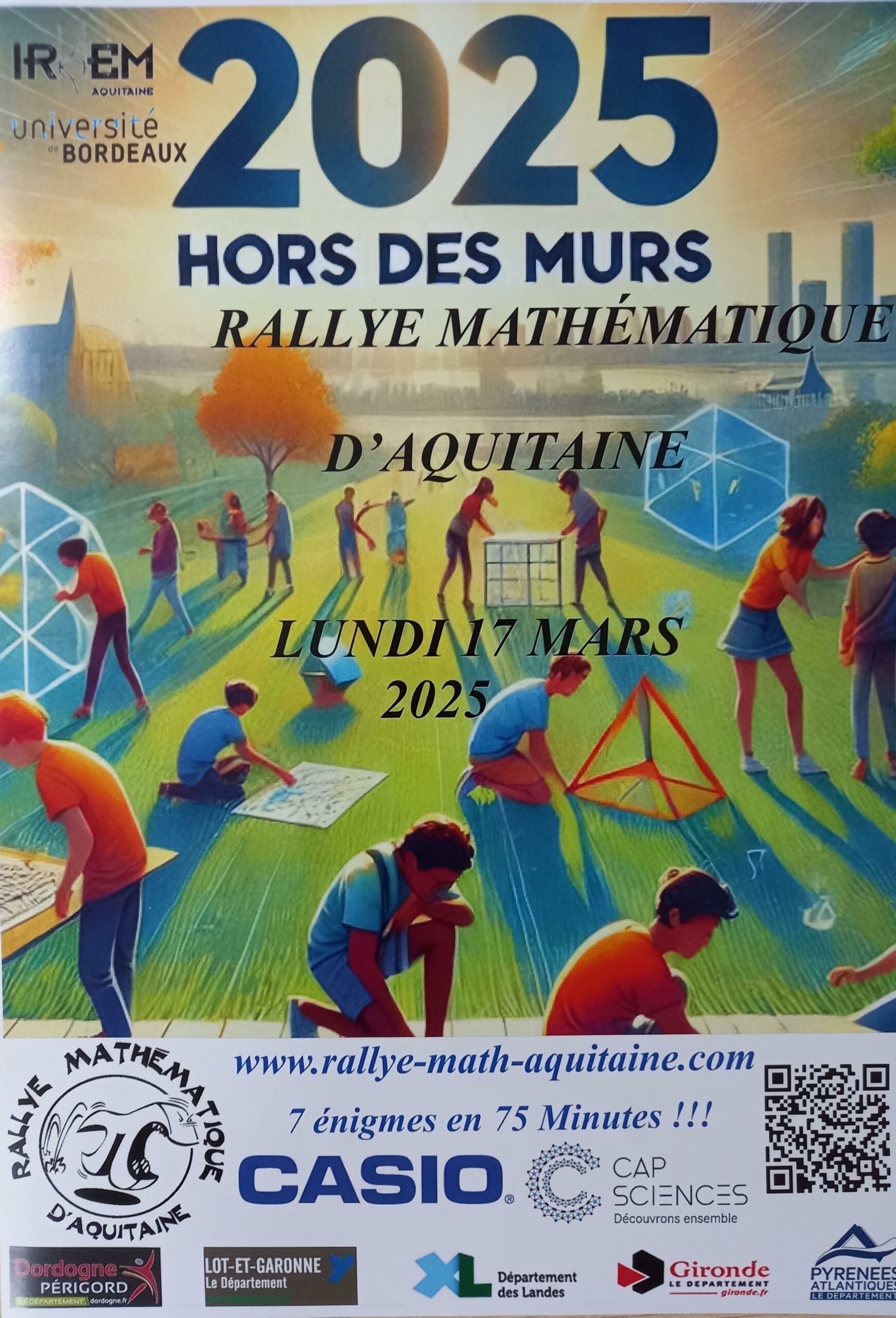 Deux classes de 3ème au défi du « Rallye Mathématique d’Aquitaine » – Collège Alain-Fournier ...